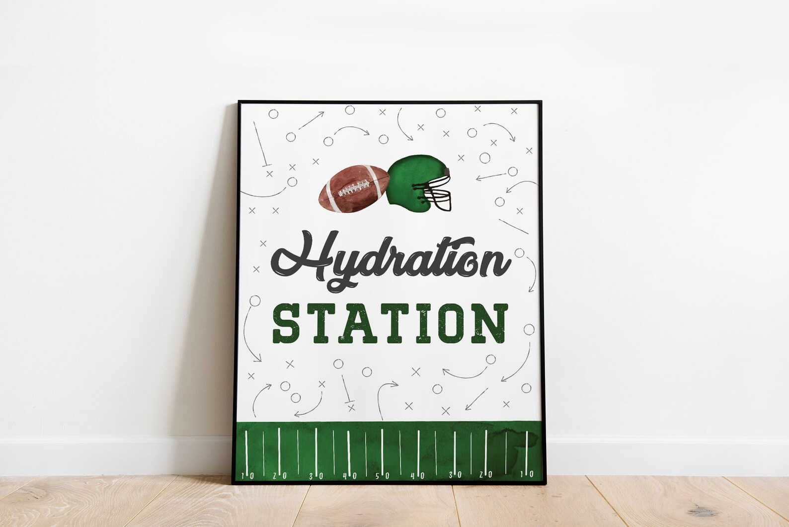 Football Party Sign Bundle, Football Birthday Signs, Set of Football ...