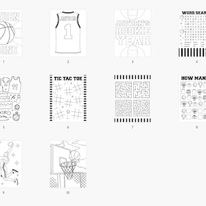 Basketball Party Coloring Pages Basketball Activity Pages Basketball ...