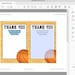 Basketball Thank You Card Printable Basketball Party Thank You Card ...