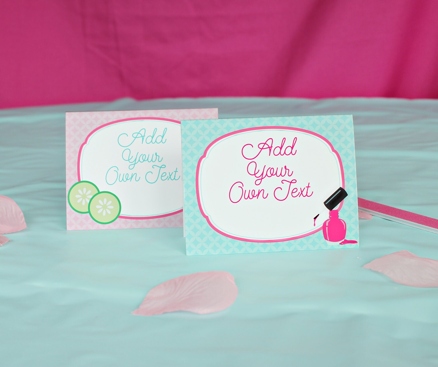 Spa Party Food Labels INSTANT DOWNLOAD Spa Party Signs - Etsy