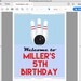 Bowling Party Welcome Sign in Blue Printable Bowling Party Sign ...