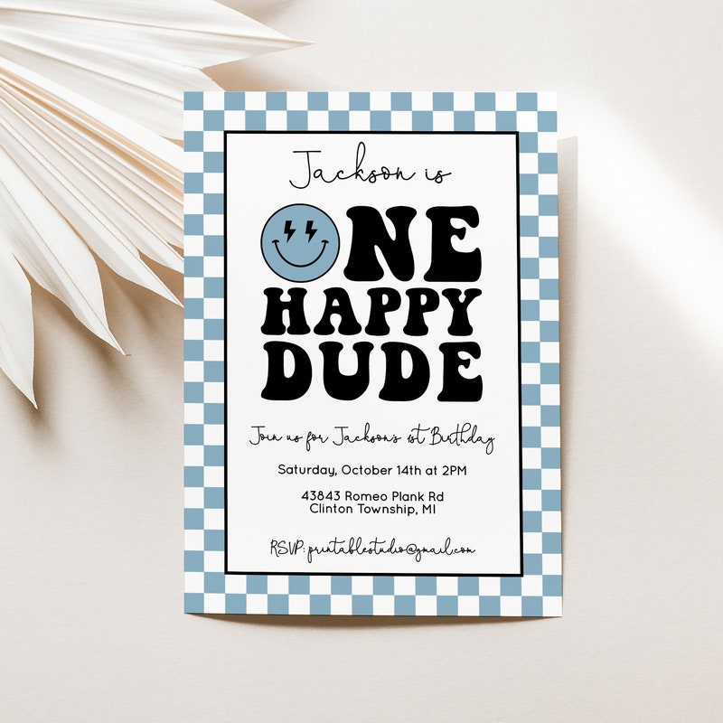 One Happy Dude Theme - Etsy