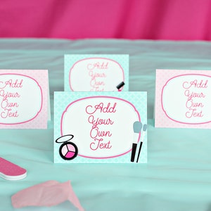 Spa Party Food Labels INSTANT DOWNLOAD | Spa Party Signs | Nail Polish ...