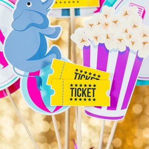 Carnival Centerpieces Carnival Party Centerpieces Pink Carnival Table ...