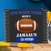 Football Party Signs in Blue Instant Download Football Birthday Party ...