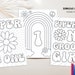 Daisy Coloring Pages Groovy Girl Activity Pages One Groovy Birthday ...