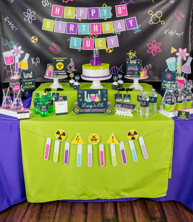 Girls Science Party Decorations Girls Science Birthday | Etsy