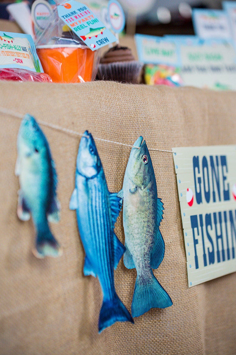 Gone Fishing Banner Instant Download Printable Fish Banner - Etsy