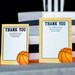 Basketball Thank You Card Printable Basketball Party Thank You Card ...