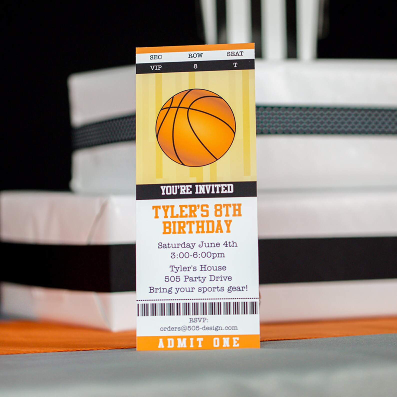 Basketball Party Invitation Printable Basketball Ticket - Etsy