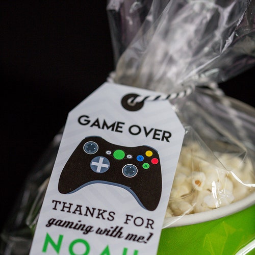 Video Game Favor Tags Printable Video Game Party Favor Tags - Etsy