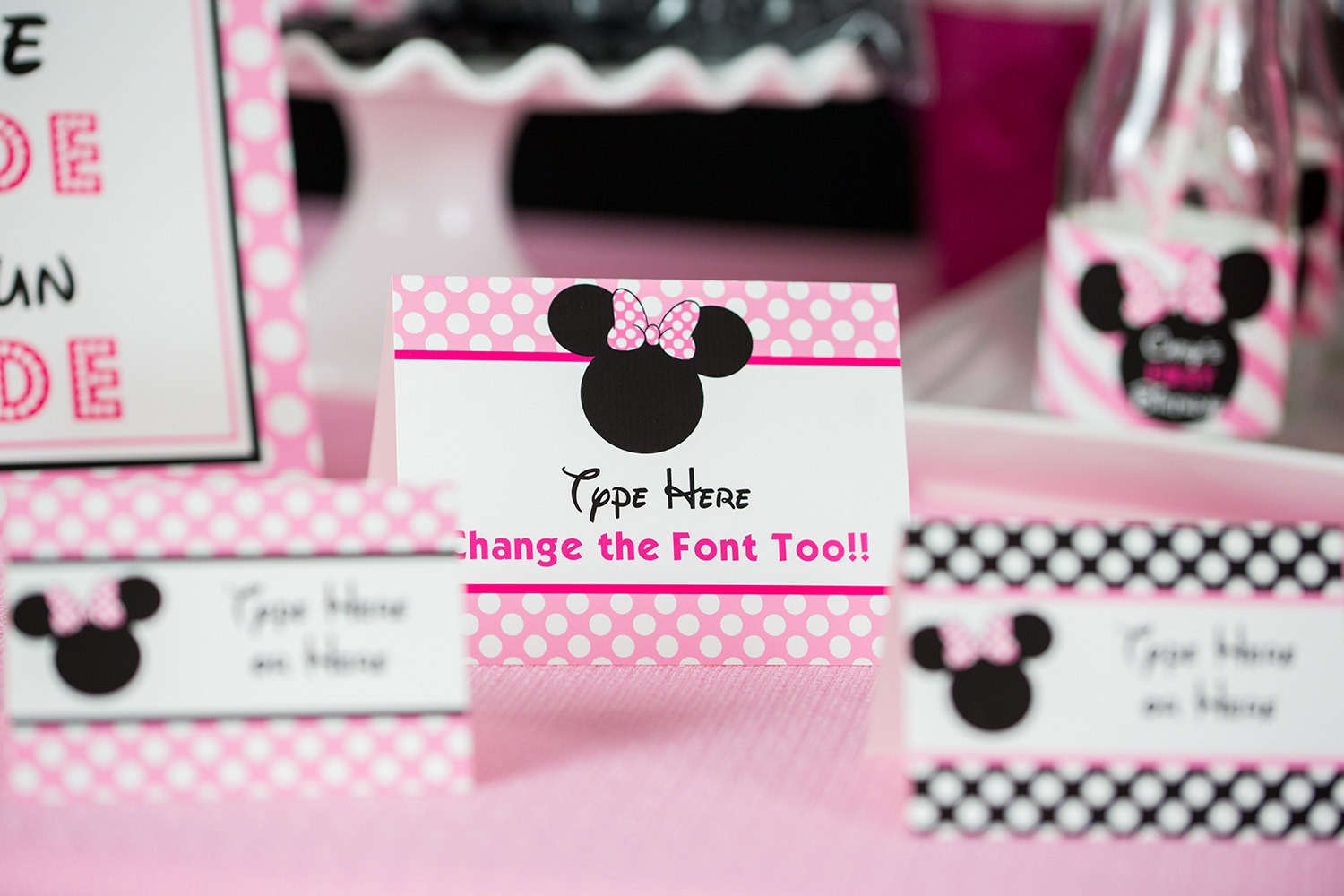 Minnie Mouse Food Labels INSTANT DOWNLOAD Minnie Mouse Party - Etsy Canada