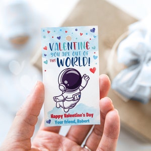Valentines Astronaut Card You Are Out of This World Printable Valentine ...