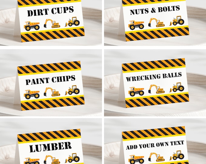 Construction Party Backdrop | Construction Party | Construction Theme ...