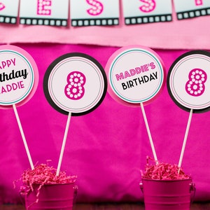 Movie Party Centerpieces - Movie Party Cutouts - Movie Party Table ...