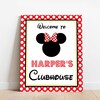 Editable Minnie Mouse Welcome Sign, Printable Event Sign Instant ...