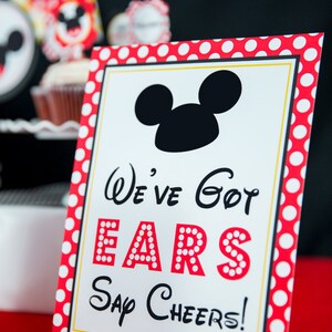 Mickey Mouse Party Signs - Instant Download Mickey Mouse Party Signs ...
