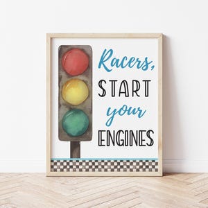 Editable Racing Party Sign Bundle, Instant Download Racing Birthday ...