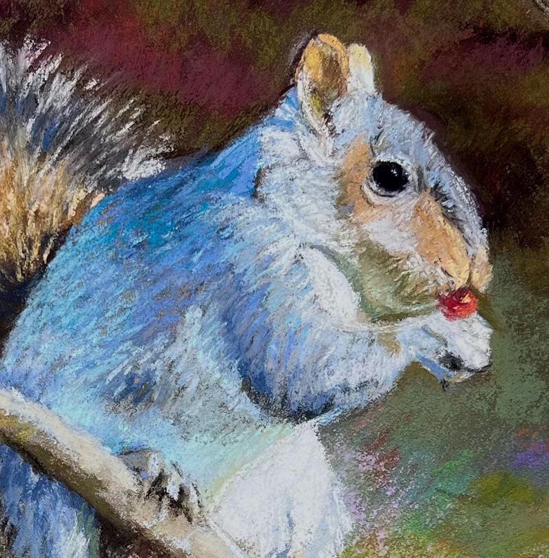 Grey Squirrel Painting Original Art - Etsy