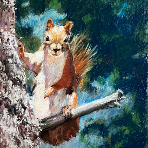 Squirrel Painting - Etsy