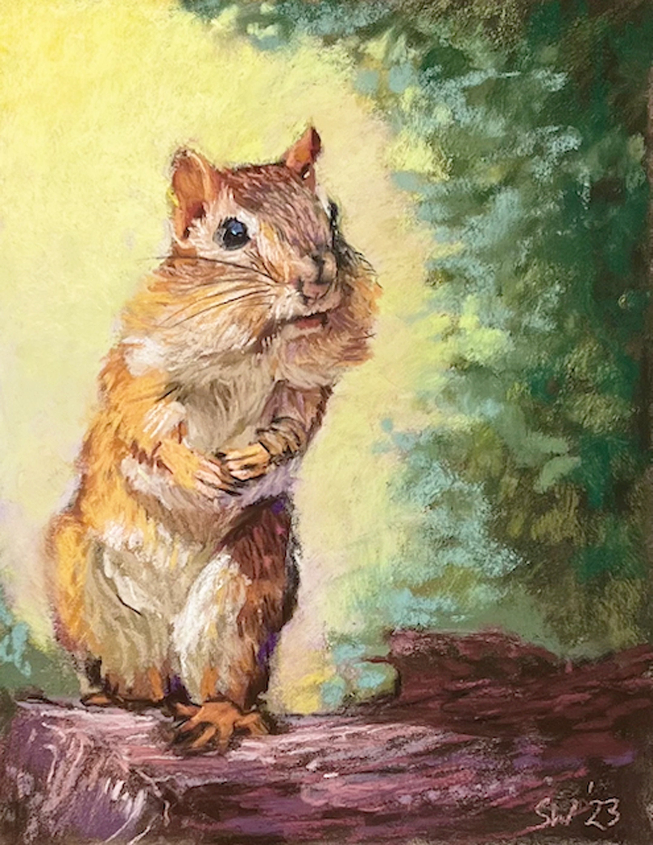 Chipmunk Painting Original Art - Etsy