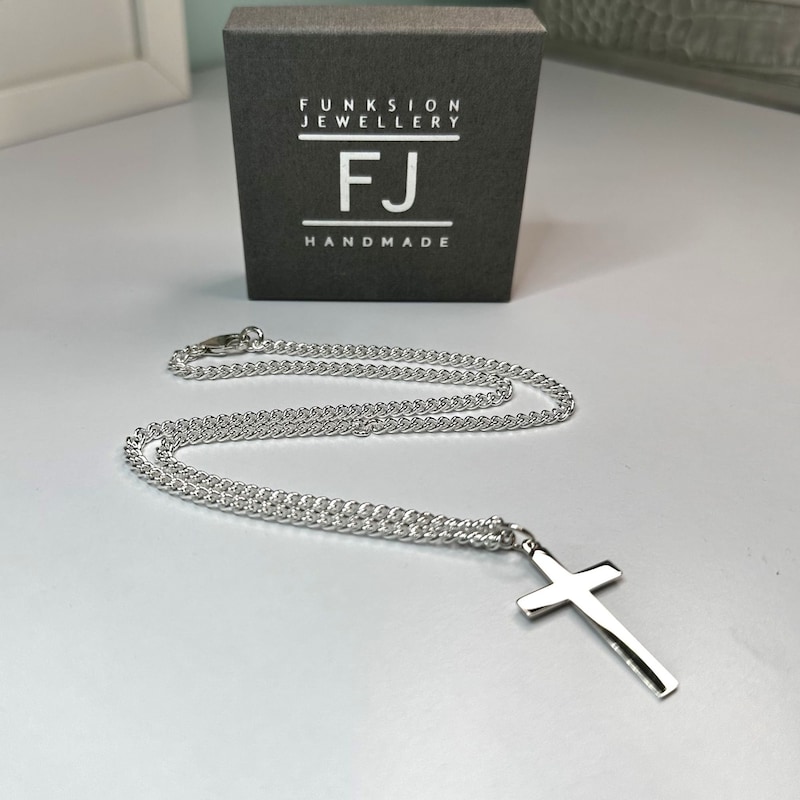Silver Cross - Etsy