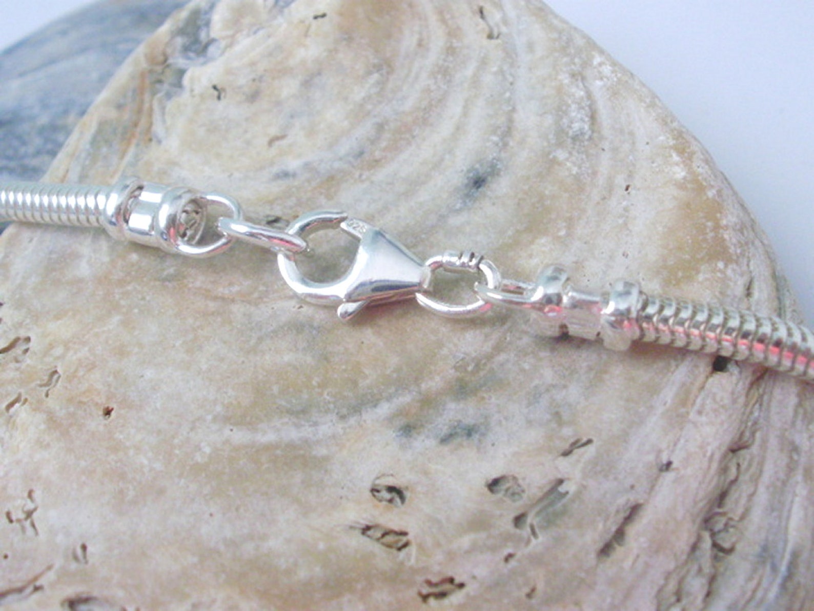 Sterling Silver Snake Chain Necklace Solid 3mm Round Chain | Etsy UK