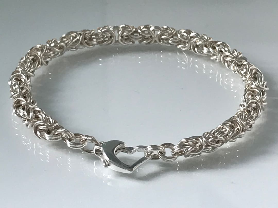 Sterling Silver Bracelets for Women, Silver Multi Link Chain, Charm ...