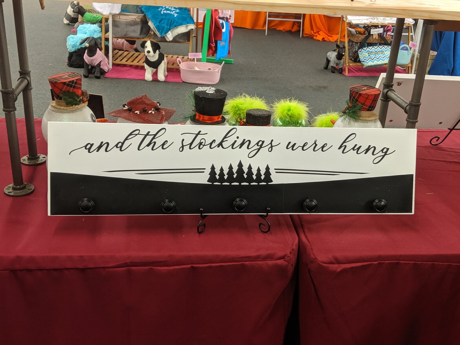 Stocking Holder Signs. Avail. 3,4,5 & 6 Hooks - Etsy