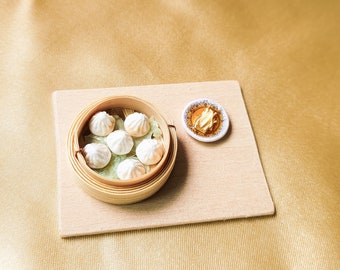 Miniature Dim Sum char Siu Bao can Be Converted to Magnet - Etsy