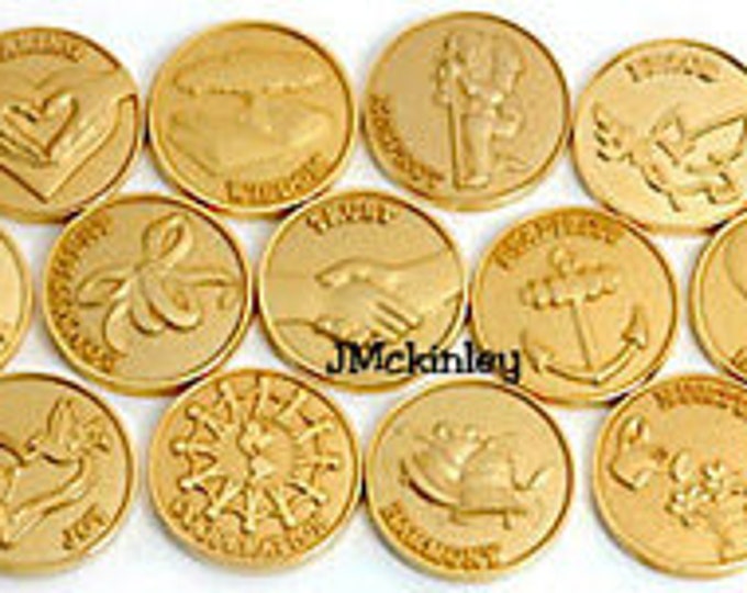 Small Unity Coins - Gold Wedding Arras Coins - Etsy
