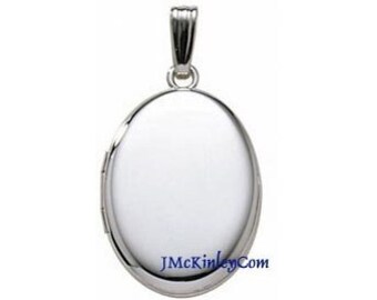 Large White Gold Locket - Etsy