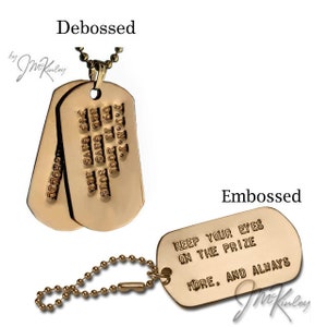14k Gold Military Dog Tag Chain - Etsy