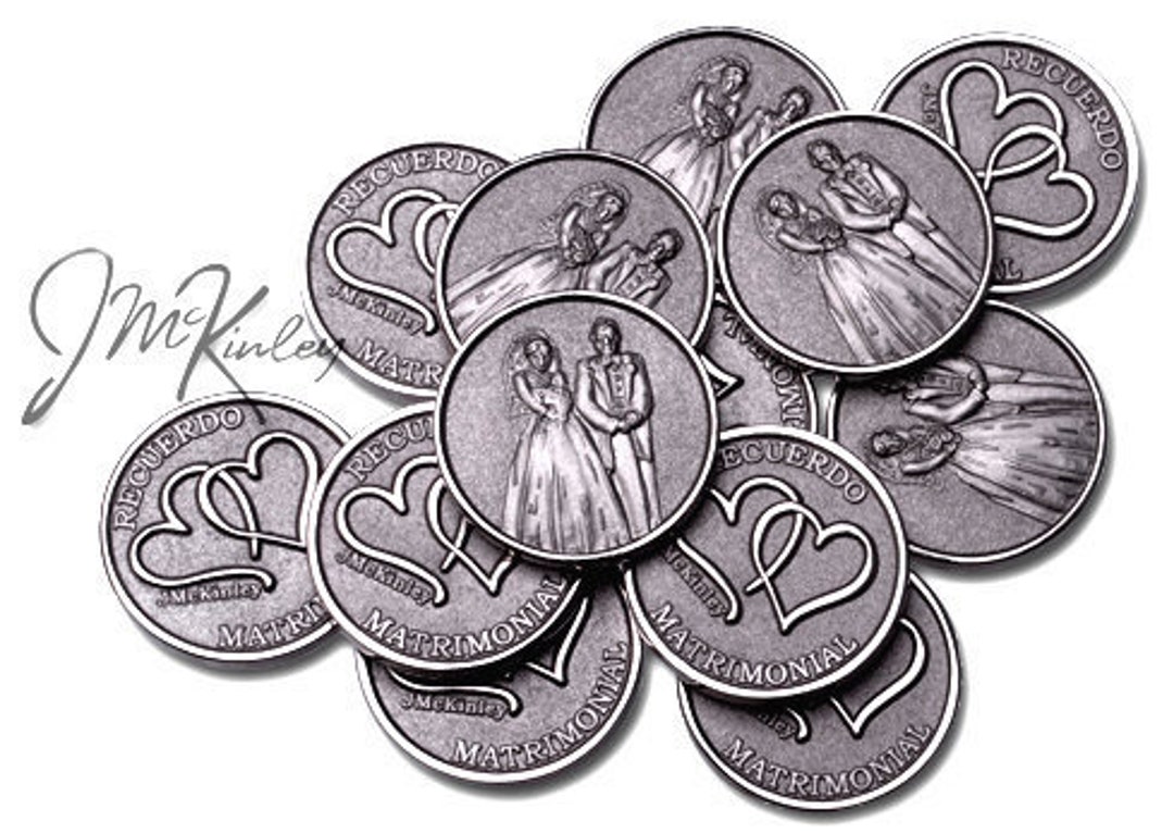 Elegant Wedding Arras Coins, Set of 13 Coins - Etsy