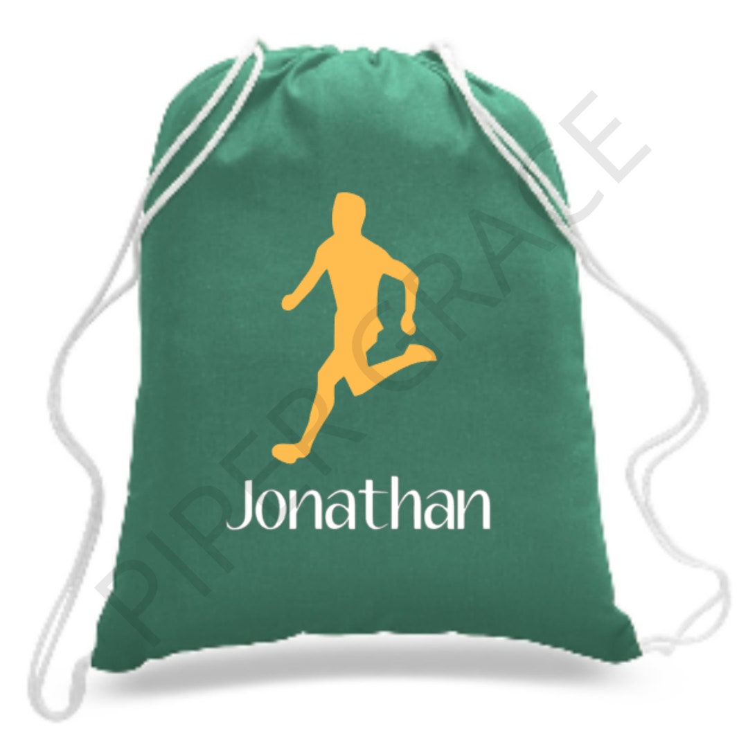 Track and Field Drawstring Bag, Track Team, Running Bag, Running Boy ...