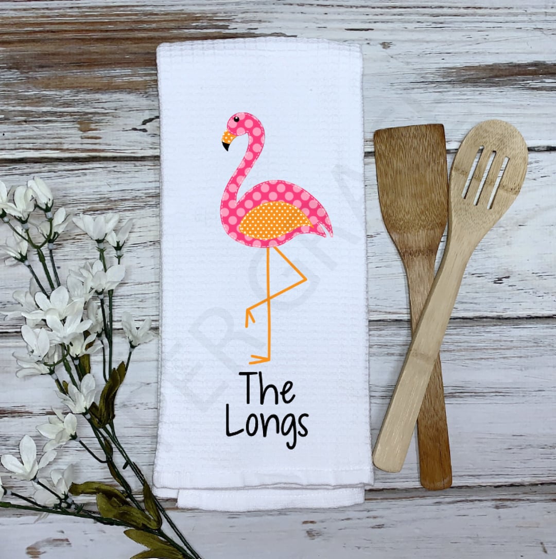 Flamingo Dish Towel, Flamingo Kitchen, Flamingo Decor, Summer Dish ...