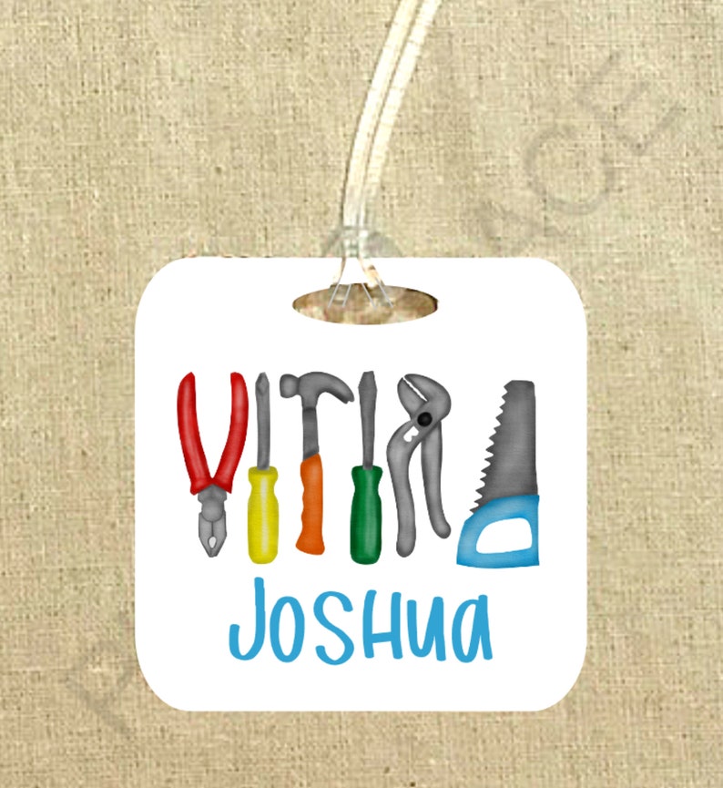 Tool Luggage Tags Tool Bag Tag Construction Bag Tag - Etsy