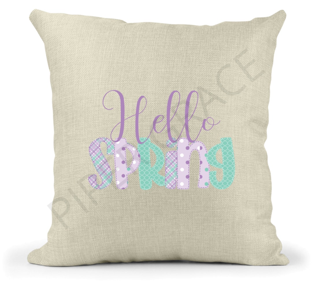 Hello Spring Pillow Covers, Spring Home Decor, Spring Pillows, Spring ...