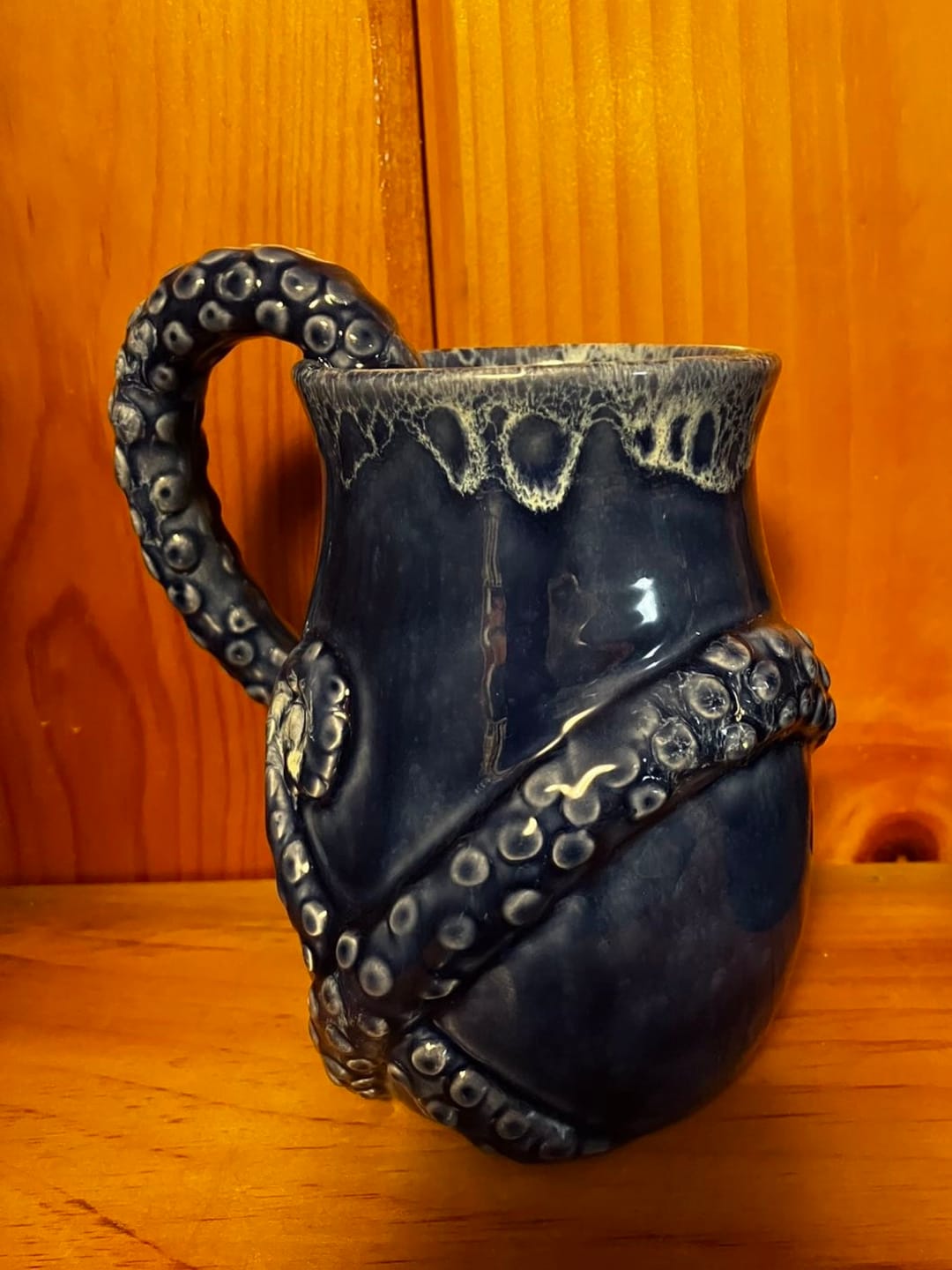 Handcrafted Pottery Octopus Tentacle Mug , Ceramic Octopus Tentacle Mug ...