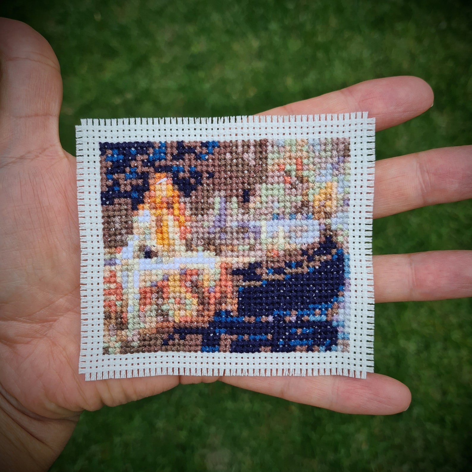 Mini Masterpiece Cross Stitch Pattern the Lady of Shalott by - Etsy
