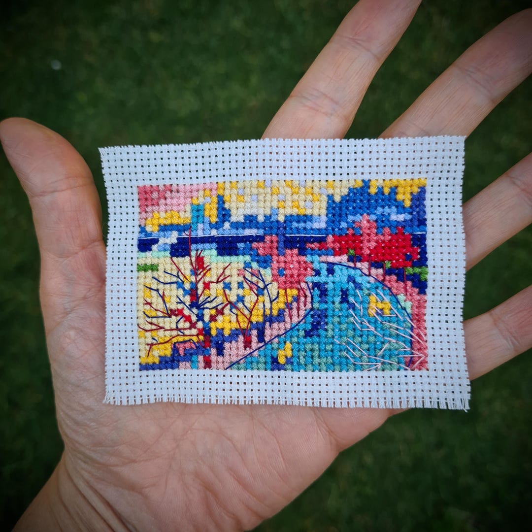 Tiny Art Cross Stitch Pattern "charing Cross Bridge by Andre Derain ...