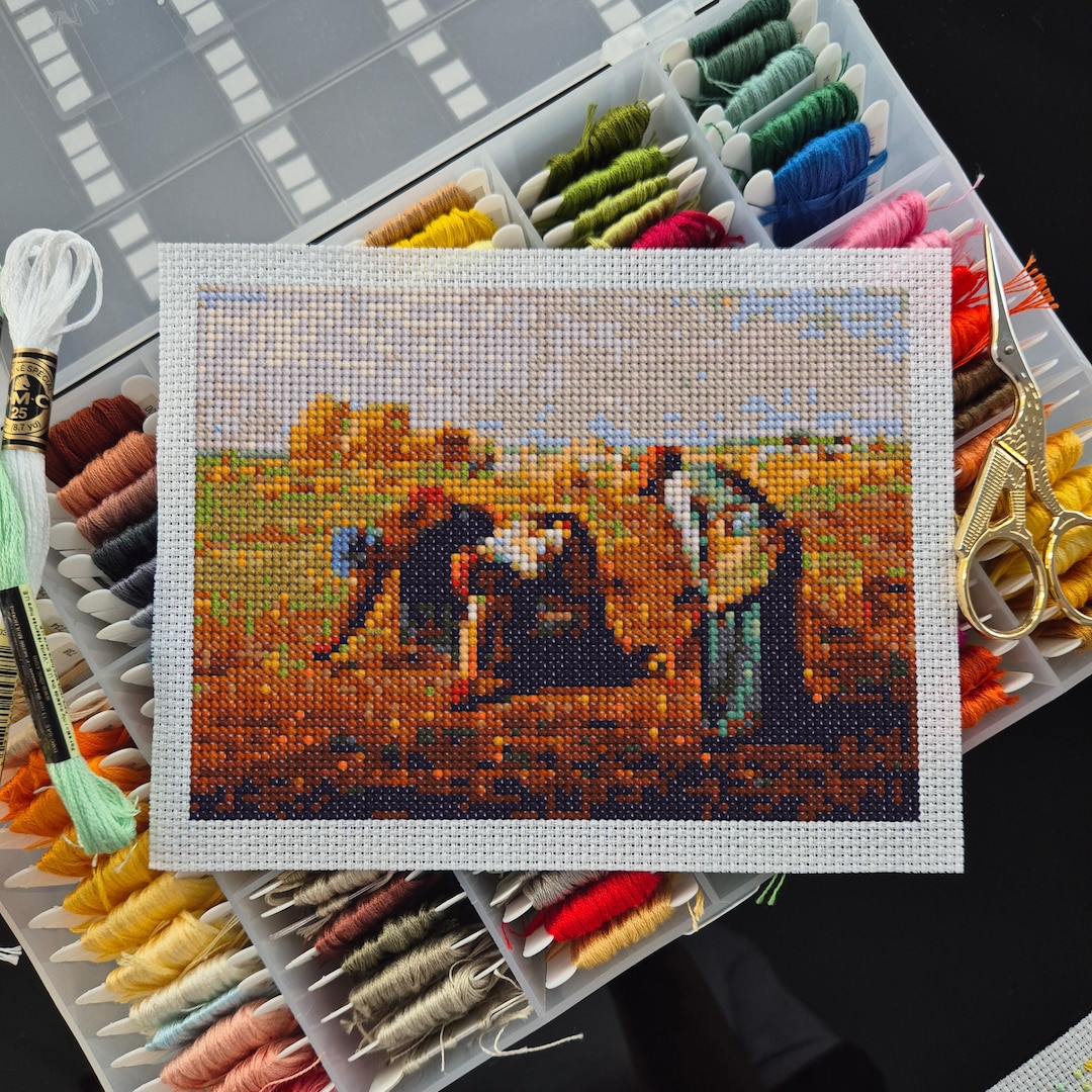 Mini Masterpiece Cross Stitch Pattern – the Gleaners by Jean-françois ...