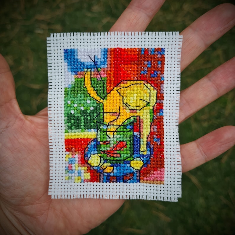 Mini Masterpiece Cross Stitch Pattern "cat With Red Fish by Henri ...