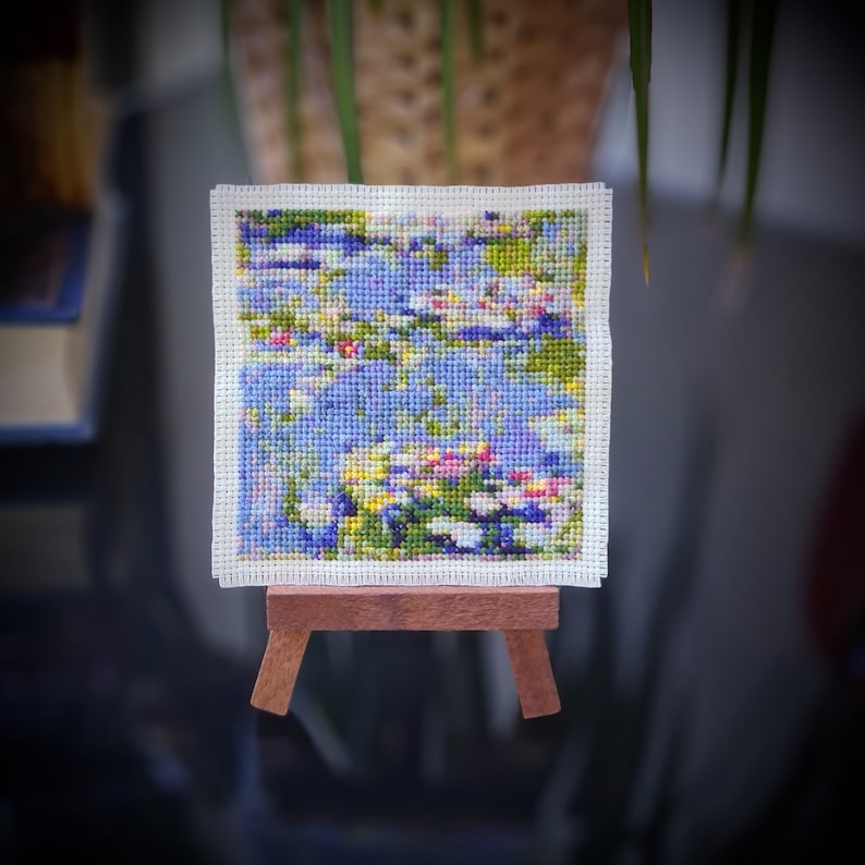 Mini Masterpiece Waterlilies by Claude Monet. - Etsy