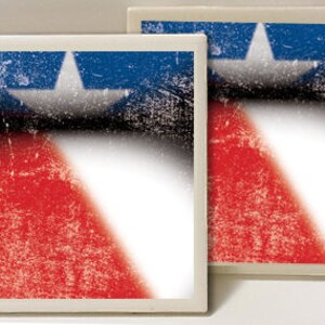 Texas Flag Design Set of 2 Ceramic Tile Coasters - Etsy
