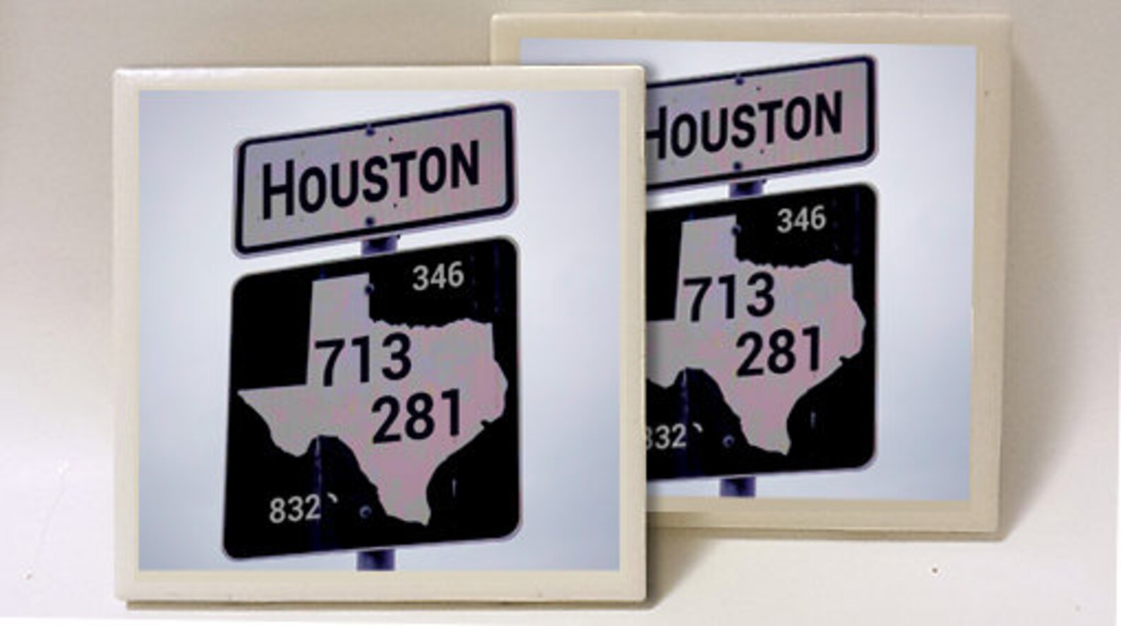 Houston Texas Street Sign of 2 Ceramic Tile Coasters - Etsy