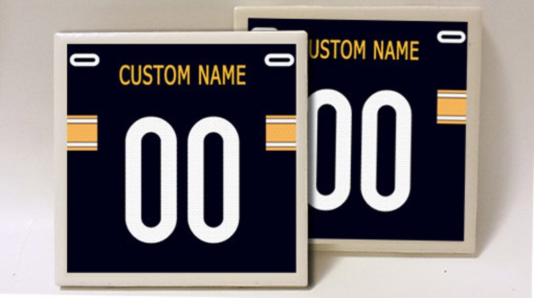 Pittsburgh Steelers Custom Name Set of 2 Ceramic Tile Coasters - Etsy