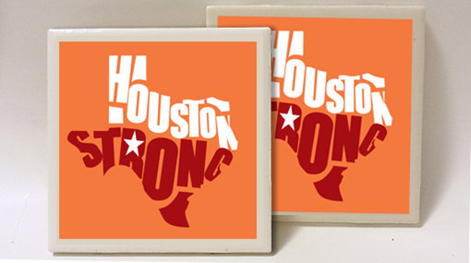 Houston Strong Texas Harvey Set of 2 Ceramic Tile Coasters - Etsy