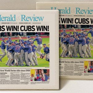 Chicago Cubs World Series Champions Set of 2 Ceramic Tile Coasters - Etsy