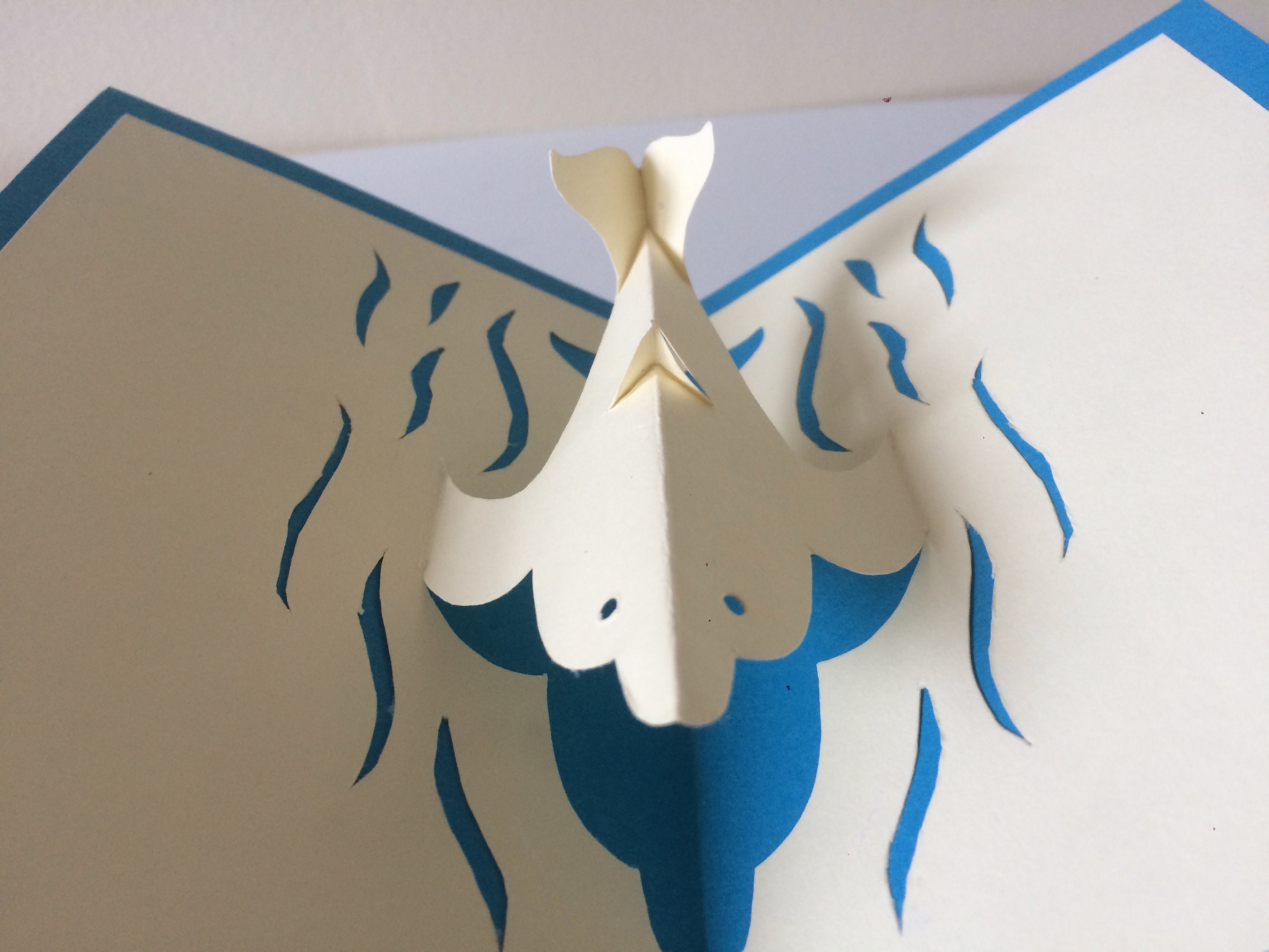 Dolphin Pop-up Card | Etsy